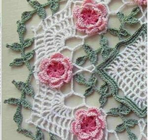 Blue Rose Doily - Crochet Easy Patterns