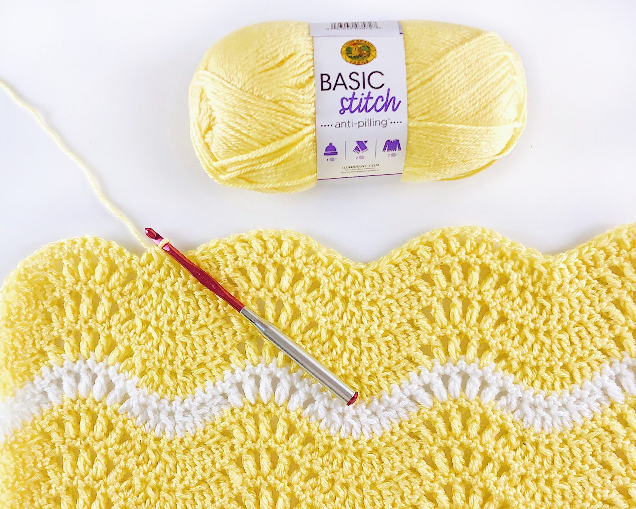 Lemondrop Chevron Afghan - Crochet Easy Patterns