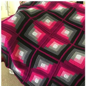 Autumn Log Cabin Throw Crochet - Crochet Easy Patterns