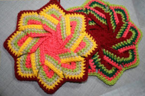 Crochet Flower Hot Pad - Crochet Easy Patterns